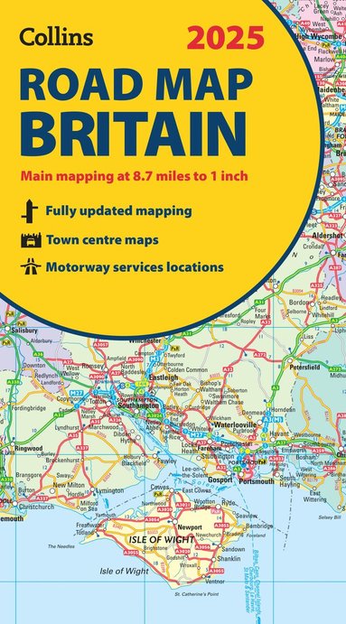 2025 Collins Road Map of Britain - Collins Maps, Collins - Sheet map ...