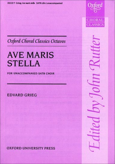 Ave maris stella - John Rutter - Sheet music (9780193417816) | Bokus