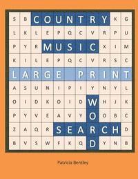 Country Music Large Print Word Search - Patricia Bentley - Häftad ...