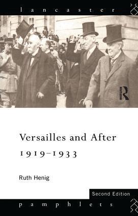 Versailles and After, 1919-1933 - Ruth Henig, Ruth Henig - Bok ...