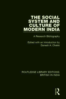 Social System and Culture of Modern India - Danesh A Chekki - Bok ...