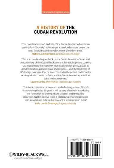 History of the Cuban Revolution - A Chomsky - Bok (9781405187749) | Bokus