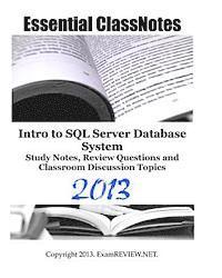 Essential ClassNotes Intro to SQL Server Database System Study Notes ...