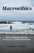 Macroethics: Personal Responsibility in an Age of Global Problems ...