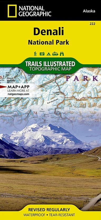 Denali National Park and Preserve Map - Nat Geo Maps, National ...