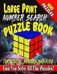Large Print Number Search Puzzle Book for Adults, Seniors and Kids: Can ...