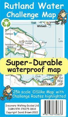 Rutland Water Challenge Map and Guide - David Brawn - Sheet map ...