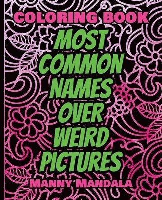 Coloring Book - Weird Words over Weird Pictures - Trace, Paint, Draw ...
