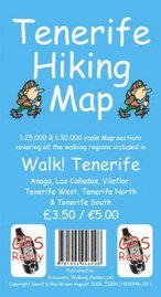 Tenerife Hiking Map - David Brawn, Ros Brawn - Sheet map, folded ...
