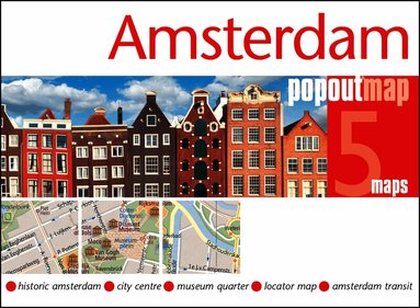 Amsterdam PopOut Map - pocket size, pop up map of Amsterdam city centre ...