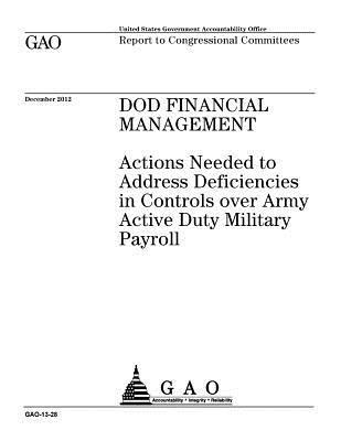DOD financial management: actions needed to address deficiencies in ...