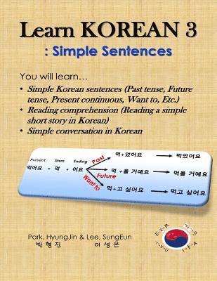 Learn Korean 3: Simple Sentences: (Past tense, Future tense, Present ...