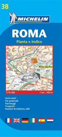 Rome - Michelin City Plan - Sheet map (9782067117105) | Bokus