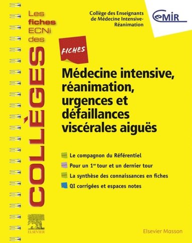 Fiches MÃ©decine Intensive, rÃ©animation, urgences et dÃ©faillances viscÃ©rales aiguÃ«s - Ebok ...