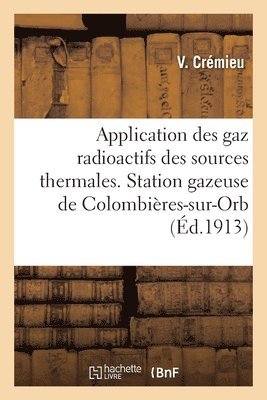 Application Des Gaz Radioactifs Des Sources Thermales. La Station ...