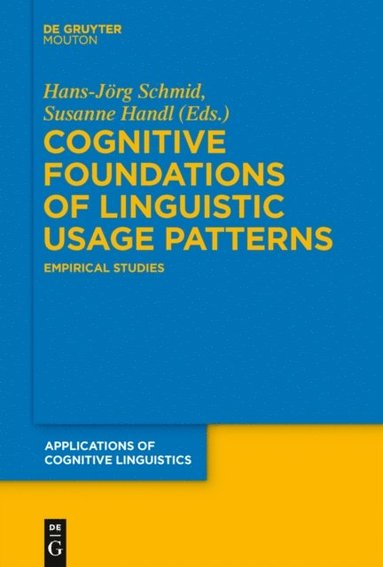 Cognitive Foundations Of Linguistic Usage Patterns Ebok Hans Jorg