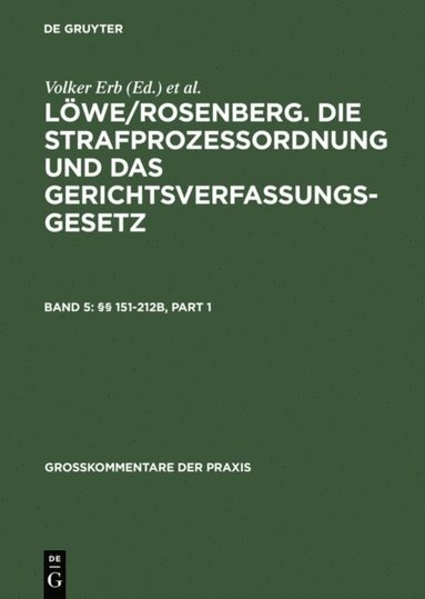 Â§Â§ 151-212b - Ebok - Werner Beulke, Volker Erb, Kirsten Graalmann ...