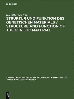 Struktur Und Funktion Des Genetischen Materials / Structure and Function of the Genetic Material ...