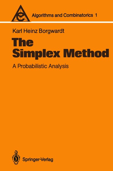 Simplex Method - Karl Heinz Borgwardt - Häftad (9783540170969) | Bokus