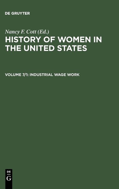 History of Women.Vol.7/Part 1 - Nancy F Cott - Bok (9783598414619) | Bokus