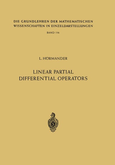 Linear Partial Differential Operators - Lars Hörmander, Lars Hormander ...