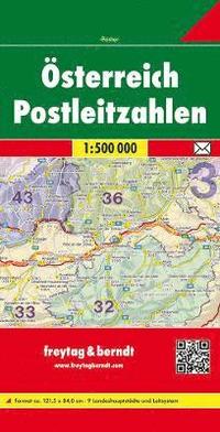 Austria Post Codes Map 1:500 000 - Sheet map, folded (9783707913552 ...