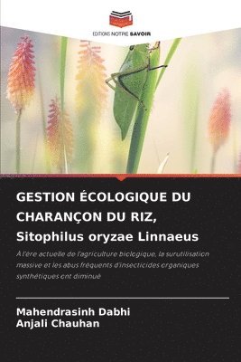 GESTION ÉCOLOGIQUE DU CHARANÇON DU RIZ, Sitophilus oryzae Linnaeus ...