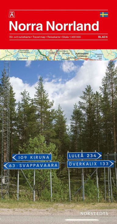 Norra Norrland Bil & Turistkarta Nr 6 : 1:400000 - Norstedts Kartor ...
