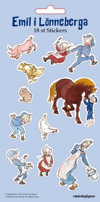 Emil i Lönneberga - Stickers : 18 stickers - Astrid Lindgren - Stickers ...