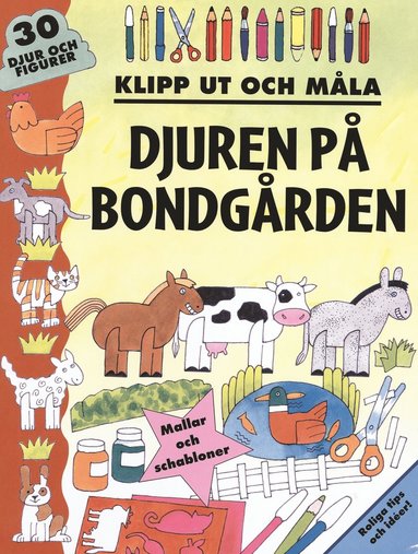 Klipp ut och måla djuren på bondgården - Clare Beaton - Häftad ...
