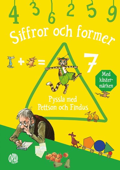 Pyssla med Pettson och Findus : Siffror och former med klistermärken ...