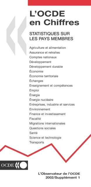 L''OCDE en chiffres 2002 Statistiques sur les pays membres - Ebok ...