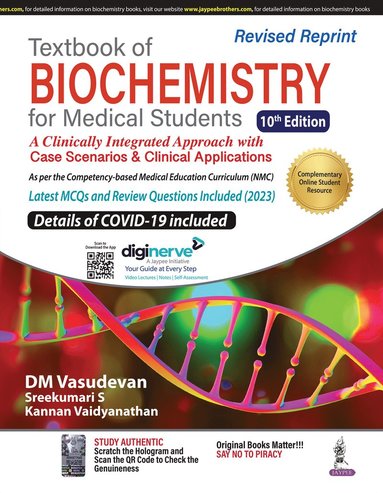 Textbook of Biochemistry for Medical Students - Dm Vasudevan, Sreekumari S, Kannan Vaidyanathan ...