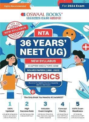 Oswaal NEET (UG) 36 Years Chapter-wise Topic-wise Solved Papers Physics For 2024 Exams ( New ...
