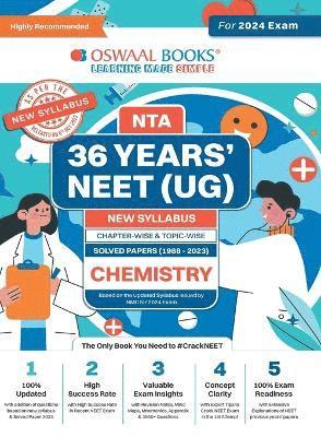Oswaal NEET (UG) 36 Years Chapter-wise Topic-wise Solved Papers Chemistry For 2024 Exams ( New ...