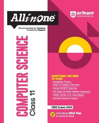 Arihant All in One Computer Science Class 11 for Cbse Exams 2025-26 as ...