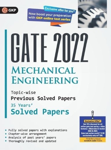 Gate 2022 Mechanical Engineering - 35 Years Topic-Wise Previous Solved Papers - G K Publications ...