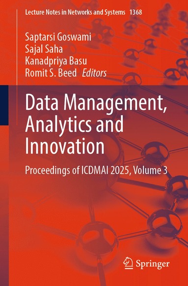 Data Management, Analytics and Innovation - Saptarsi Goswami, Sajal Saha, Kanadpriya Basu, Romit ...